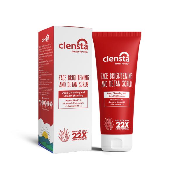 Clensta Face Brightening & Detan Scrub - JioMart