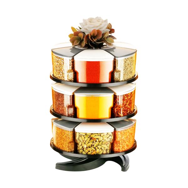 Cronus 360 Revolving Spice Rack Masala Rack Spice Box Masala Box Masala ...