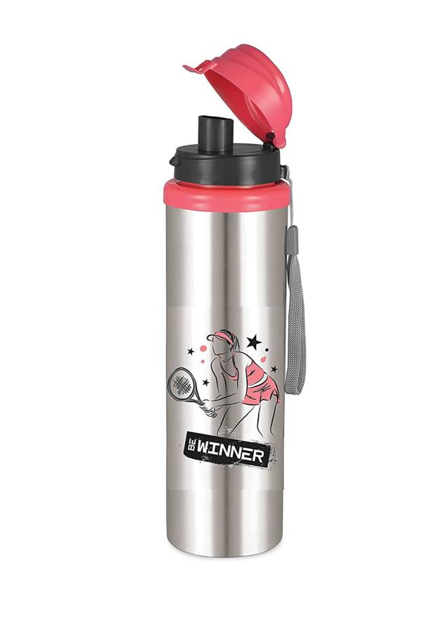 Fable Multicolor Stainless Steel Flask Bottle 650 Milliliters (Pack of 3) - JioMart