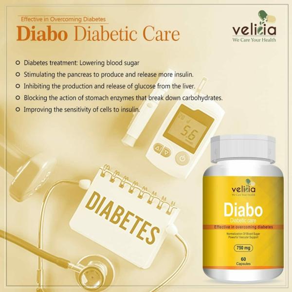 Velicia Herbal Diabo For Endocrine Health and Diabetes Control 750 mg ...