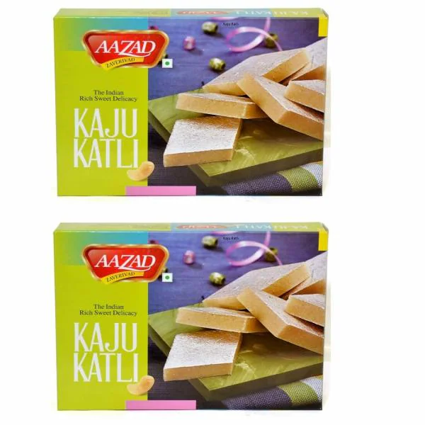 Aazad - Zavervad Kaju Katli - 250gms(Pack Of 2) | Indian Traditional ...