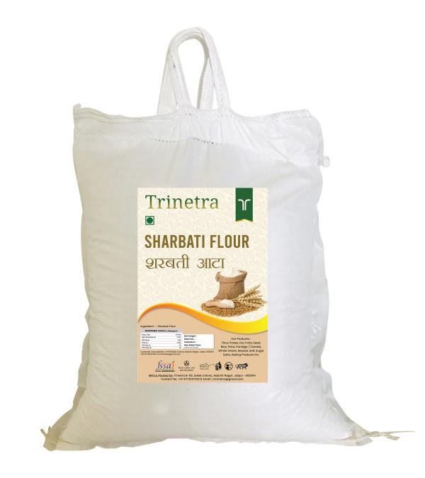 Trinetra Best Quality Sharbati Flour (Sharbati Atta)-5Kg (Packing ...
