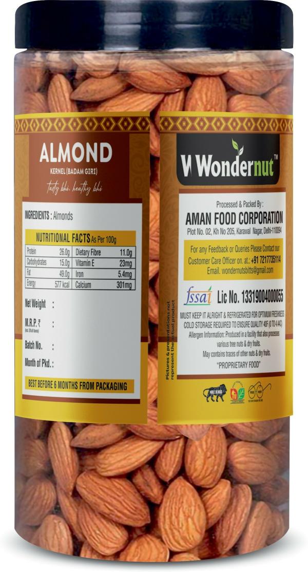 Wondernut California Almond Badam 500 g (Pack of 2) - JioMart