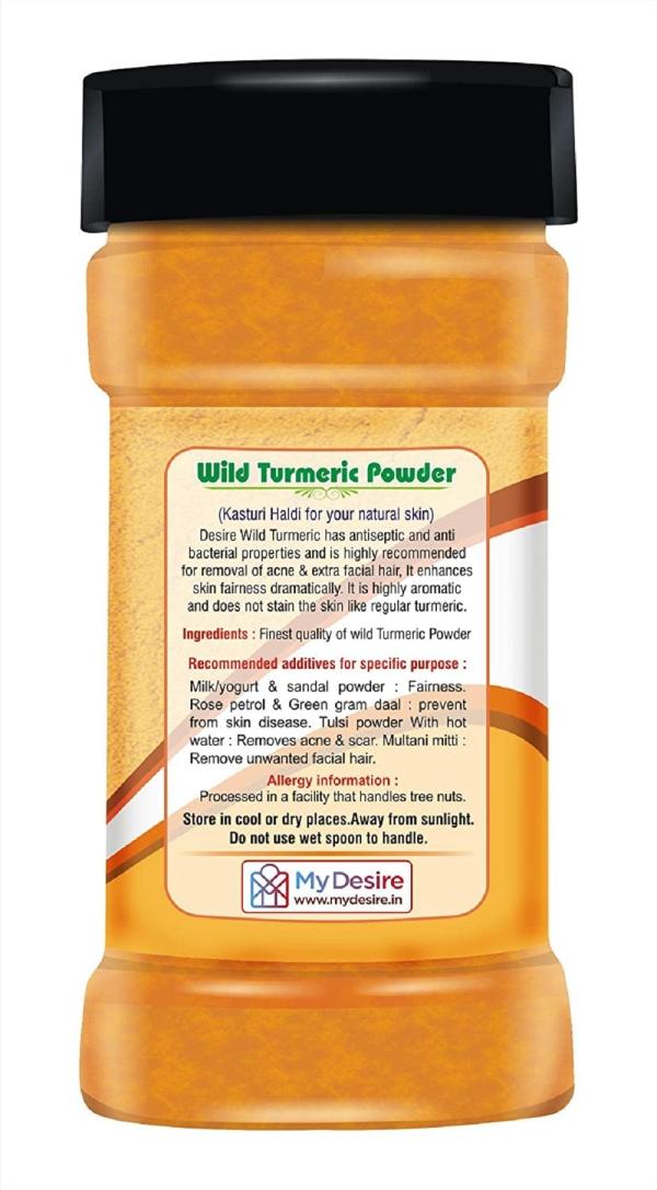 Desire Wild Turmeric Powder 200 Gram | Jangli Haldi for Skin Glowing ...