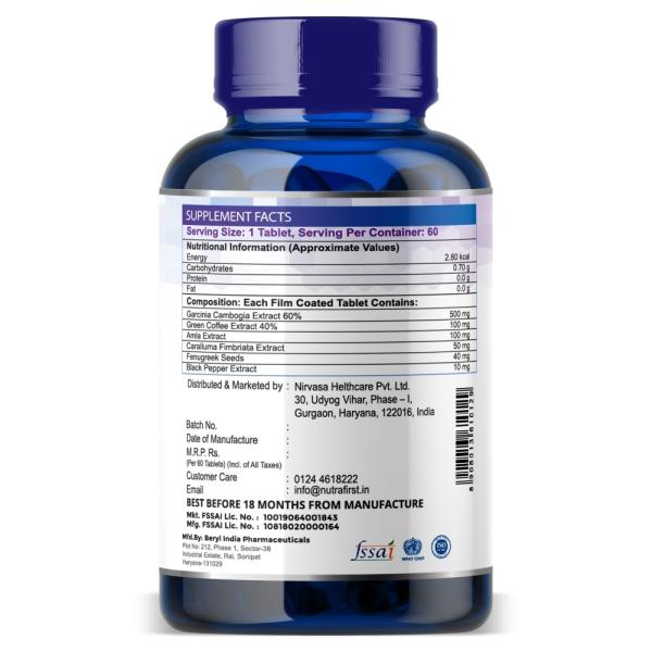 Nutrafirst Keto Advanced Weight Loss Piperine Enriched 60 Tablets - JioMart