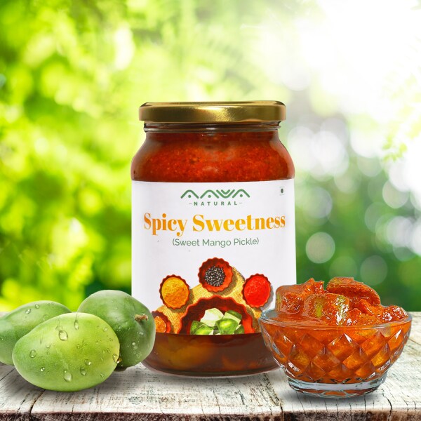 Aava Natural Foods| Spicy Sweetness | Homemade sweet mango pickle with ...