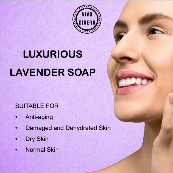 Viva Diseno | Luxurious Lavender Soap | 100% NATURAL - JioMart