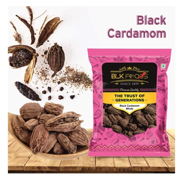 BLK Foods Select Black Cardamom Whole (Badi Elaichi Sabut) 1250g (5 X 250g) - JioMart