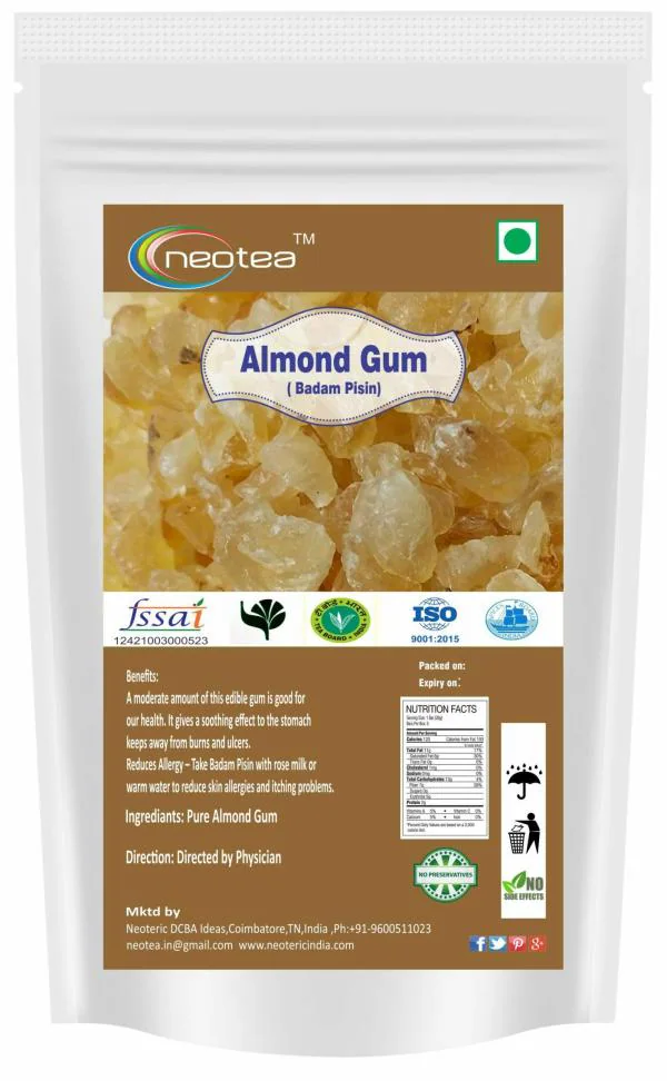Neotea Almond Gum Badam Pisin Badam Gum -Natural, 100G - JioMart