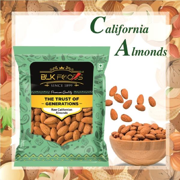 BLK Foods Select 2.0Kg Jumbo Super Crunchy Almonds Californian 2000g (10 X 200g) - JioMart