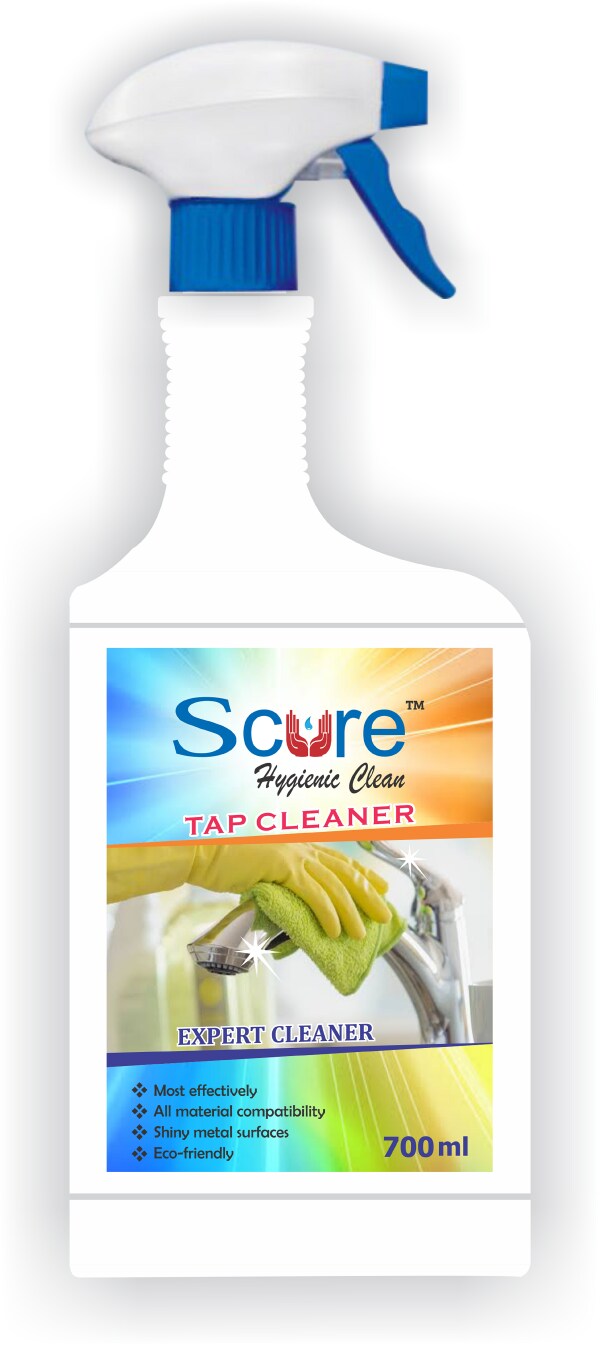 Scure Tap Cleaner 700ml, Removes Hard Water Scaling from Bathroom, Sink ...