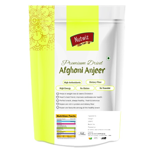 Nutwiz Afghani Anjeer 500 g (2x250 g) | Anjeer | Fresh Anjeer| - JioMart