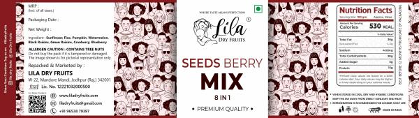 LILA DRY FRUITS Natural Premium Seed Berry Mix(Pumpkin, Sunflower, Flax ...