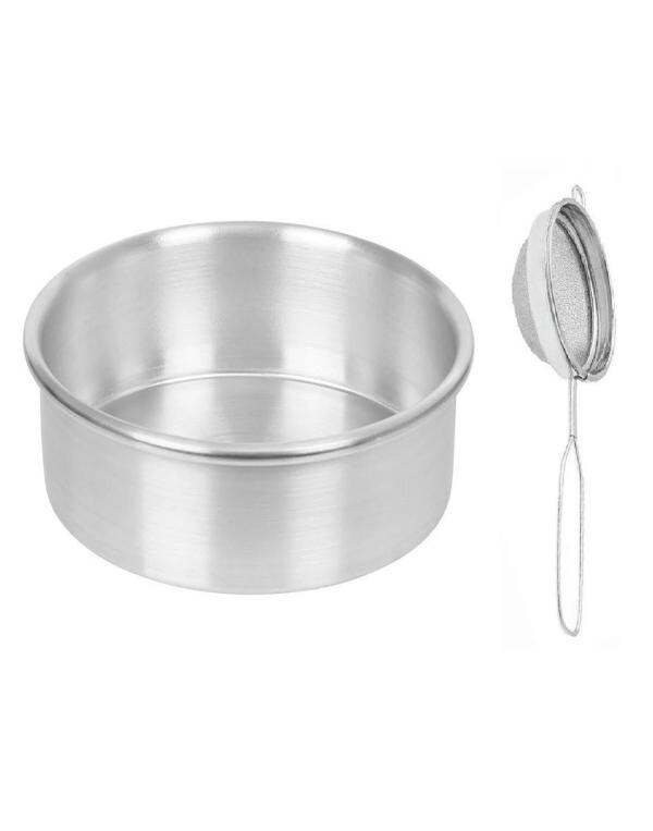 Wofier Aluminium Round Shape Cake Mould With Stainless Steel Double ...