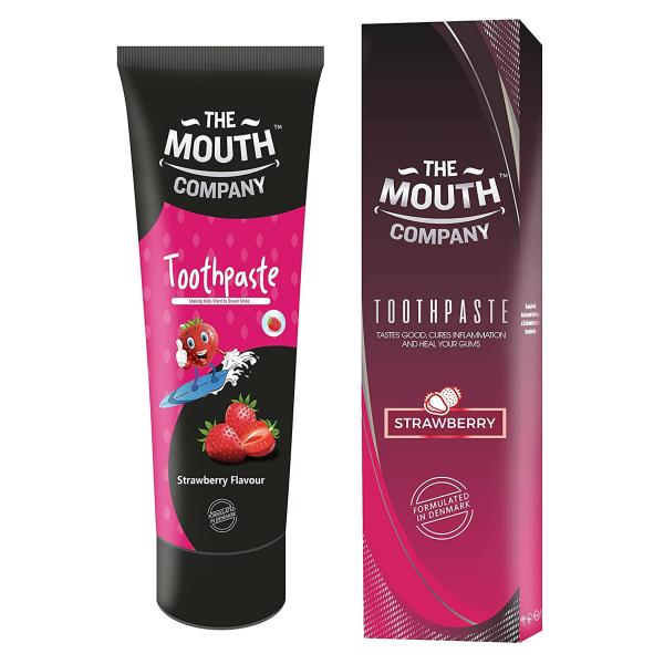 The Mouth Company Strawberry Flavour Toothpaste For Kids & Adults, No ...