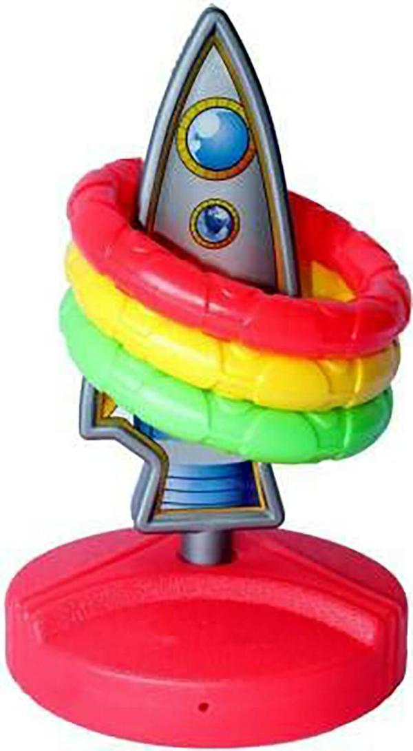 MIMY Space Ship Design Stacking Ring Jumbo Stack Up Toy Ring Throw Game ...