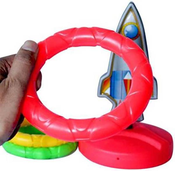 MIMY Space Ship Design Stacking Ring Jumbo Stack Up Toy Ring Throw Game for Kids - JioMart