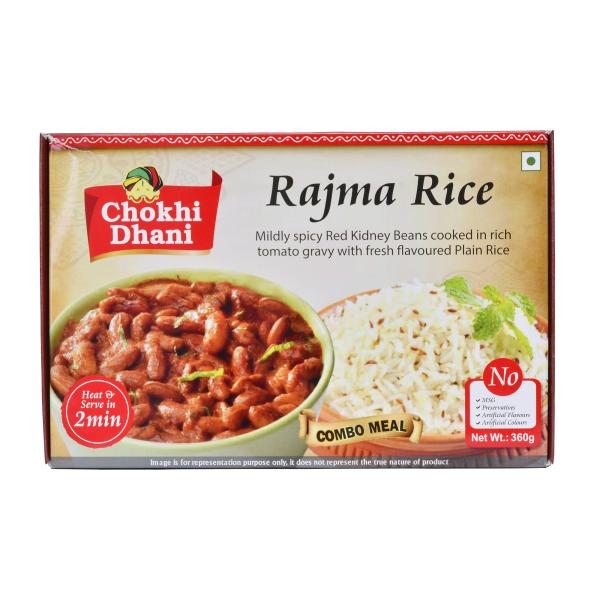 - Chokhi Dhani Foods Ready To Eat Rajma Rice Combo 360 gm - JioMart