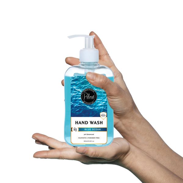 Palmist Blue Ocean Luxury Hand Wash clear Gel 500 ml with Antibacterial ...