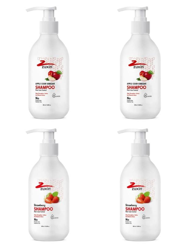 ZUXIN Apple Cider Vinegar Shampoo for Dry, Frizz-Free & Stronger Hair ...