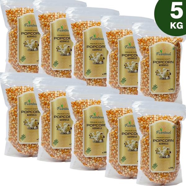 Farmbean Popcorn Seeds 5kg & 100% Popping Kernels,Corn Kernels,PopCorn ...