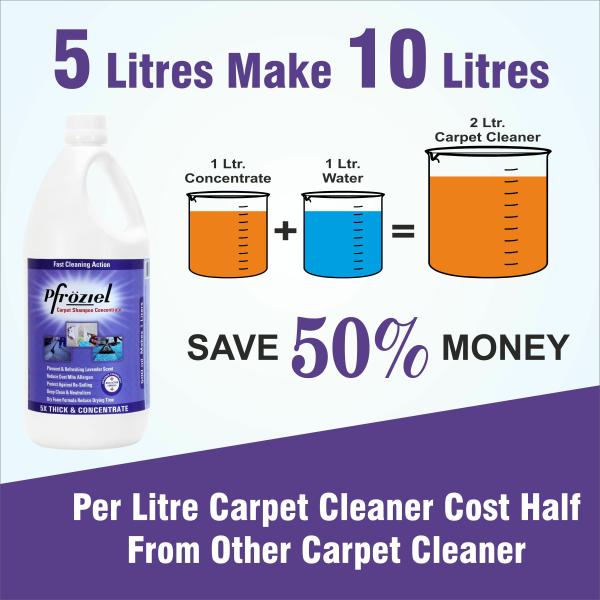 Pfroziel carpet, sofa, mattress, fabric upholstery cleaner (1L) Remove ...
