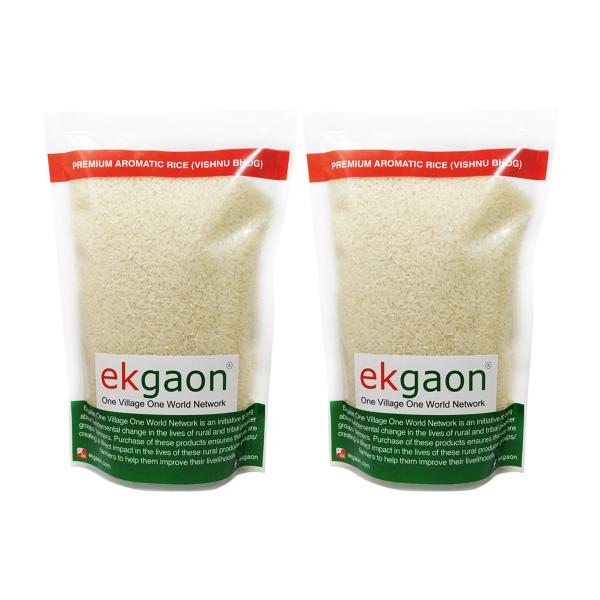 Ekgaon Premium Aromatic Rice (Vishnu Bhog) 500 Gms + 500 Gms - JioMart