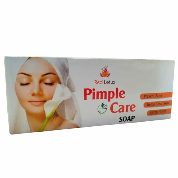 Red lotus Pimple care Soap| Natural & Ayurvedic| Dust & Oil Free Skin ...