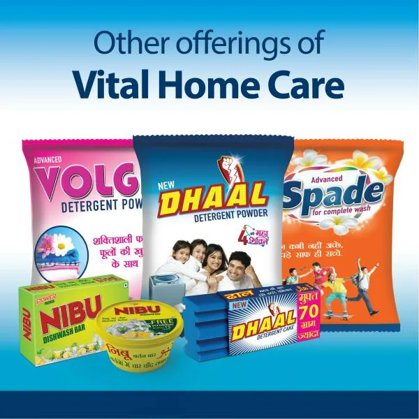 DHAAL Detergent Powder (5KG+ 5KG FREE), Washing Powder with 4 Ki Maha ...