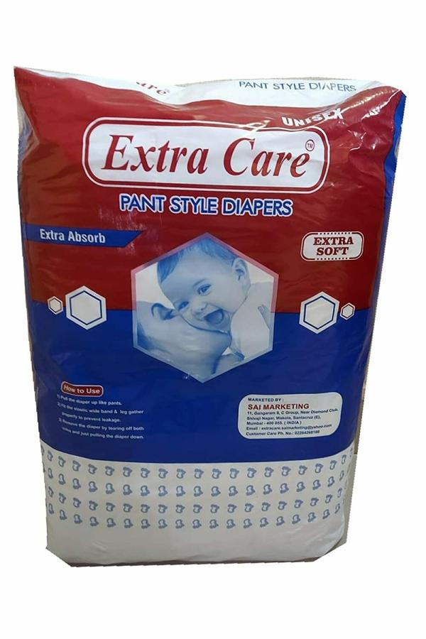 Extra Care Baby Pant Diaper XXXL size (50 piece) + Extra Care Baby ...