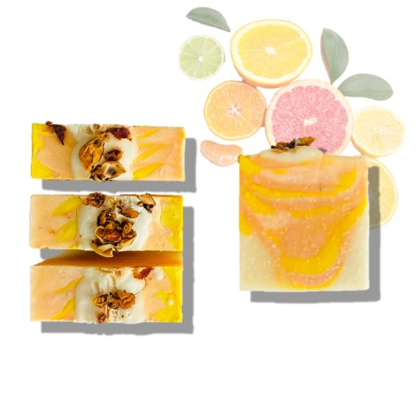 Viva Diseno | Sunrise Citrus Soap - Pack of 4 | 100% NATURAL - JioMart