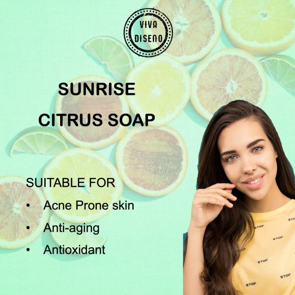 Viva Diseno | Sunrise Citrus Soap - Pack of 4 | 100% NATURAL - JioMart