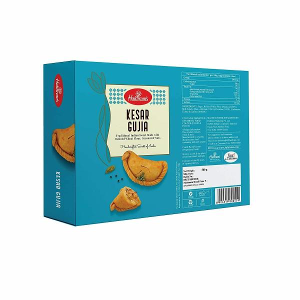 Haldiram's Kesar Gujia Combo 400 g X 2 Box - JioMart
