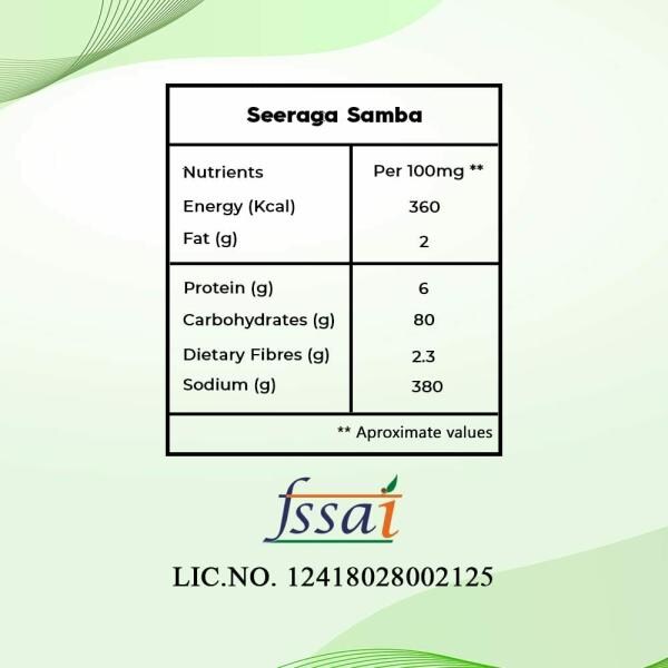 B&B Organics Seeraga Samba Rice (5 kg) (Jeeraga Samba Rice | Biryani ...