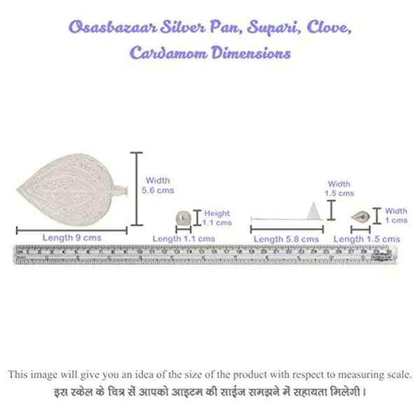 Osasbazaar Silver Pan, Supari, Betelnut Elaichi, Cardamom Combo For ...