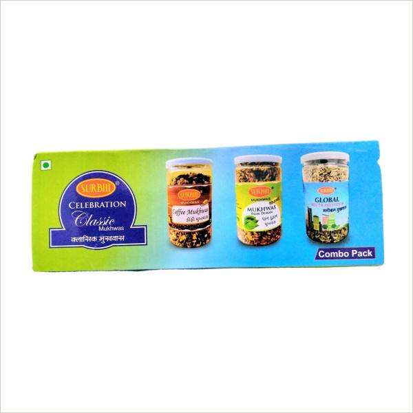 Surbhi Premium Mukhwas Gift Hamper-Classic Mukhwas Gift Pack,Pack of 3 ...