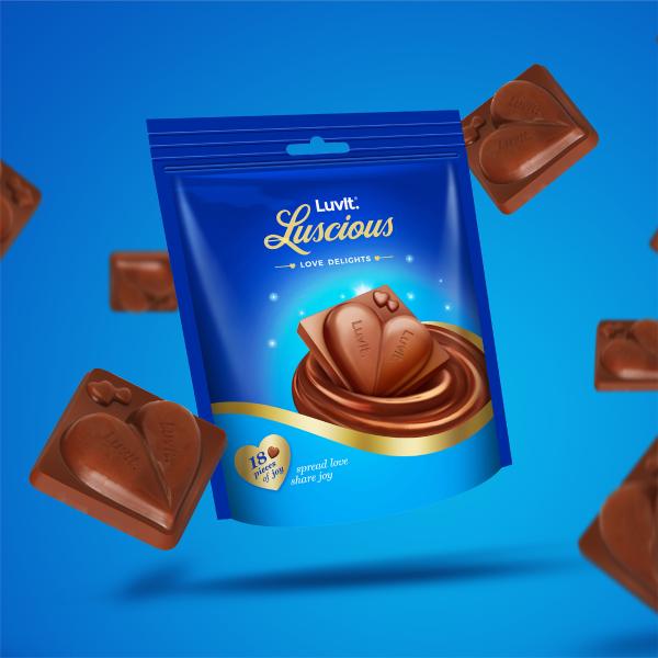 LuvIt Luscious Love Delights - Heart Shaped Chocolate Bars| A Gift of ...