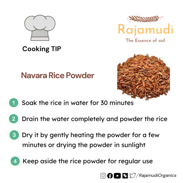 Rajamudi Kerala Medicinal Njavara Rice - Organic Navara Rice 5 KG - JioMart