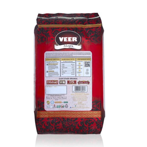 VEER MOGRA BASMATI RICE 10 KG - JioMart