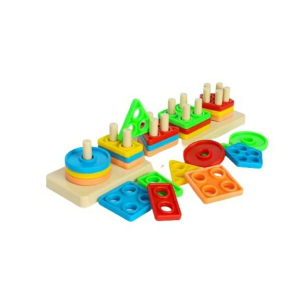 Motherhood Multicolor Plastic Geometric Shape Sorter Puzzle Toys For ...