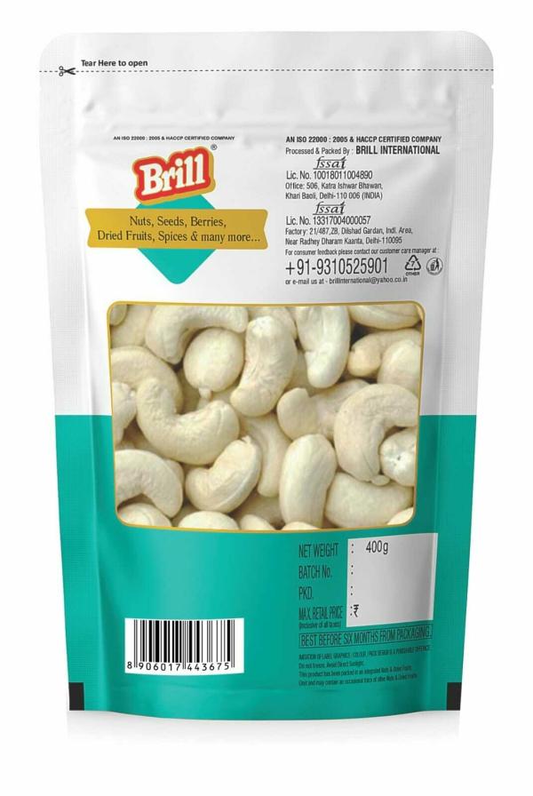 Brill Whole Cashew Daily 800g (400 x2) - JioMart