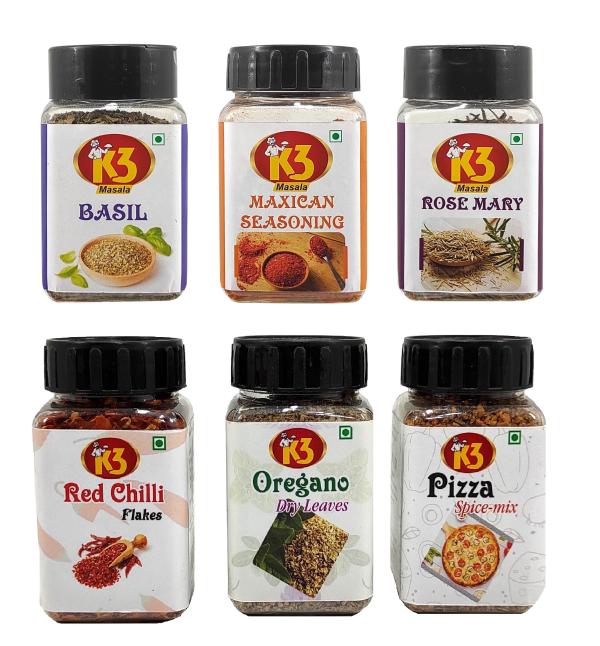 K3 Masala Basil ,Rose Mary and Maxican Seasoning,oregano,Pizza Spice ...