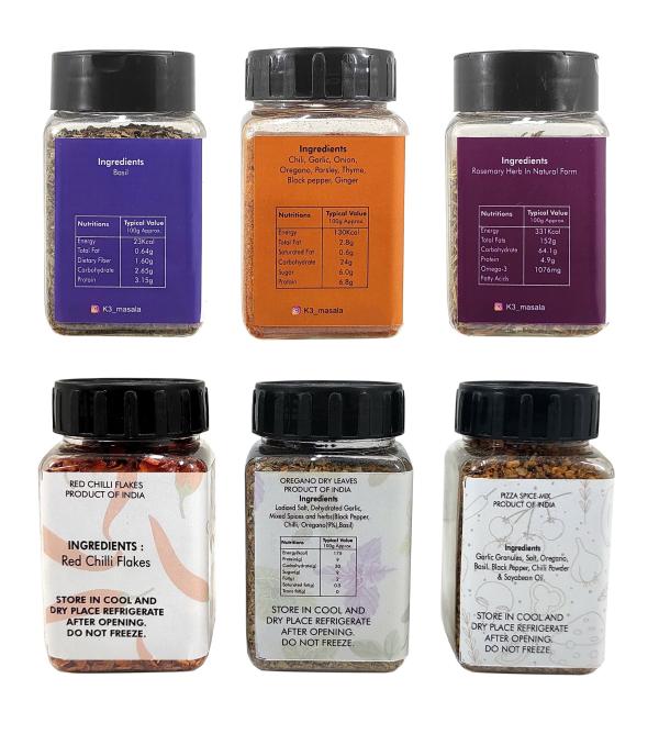 K3 Masala Basil ,Rose Mary and Maxican Seasoning,oregano,Pizza Spice ...