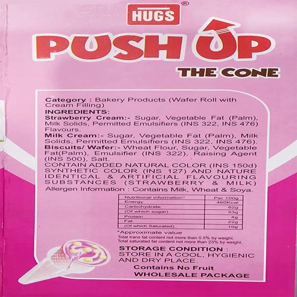 Hugs Push up the Cone Strawberry- Delicious Strawberry, Milk Cream and ...