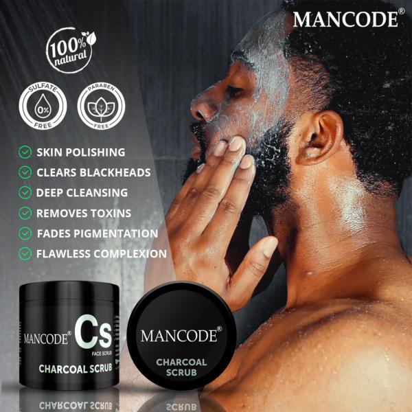 Mancode Charcoal Scrub, 100gm - JioMart