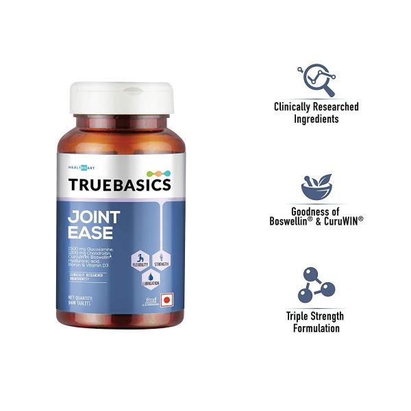 TrueBasics Joint Ease, with 1500 mg Glucosamine, 1200 mg Chondroitin ...