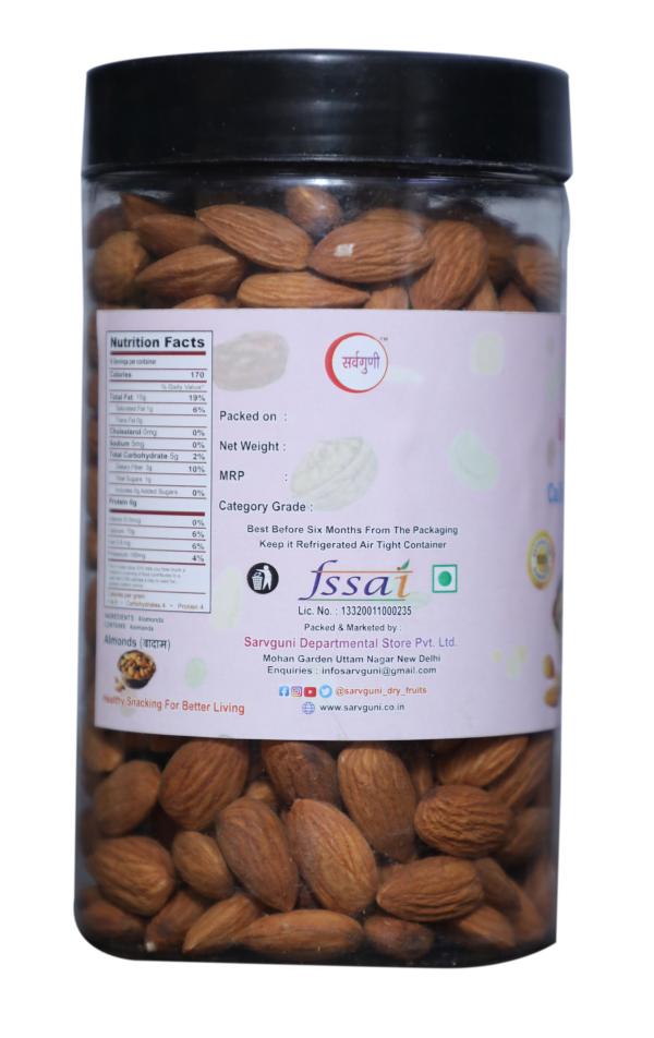 Sarvaguni California almonds 500gm | Badam | Almonds Giri| Dry Fruits| Badam Nuts - JioMart