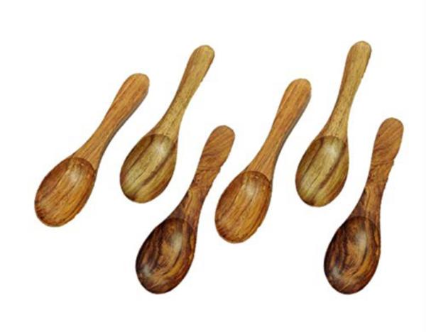 Arman Spoons Teak Wood Masala Spoon Set (Pack Of 6) - JioMart