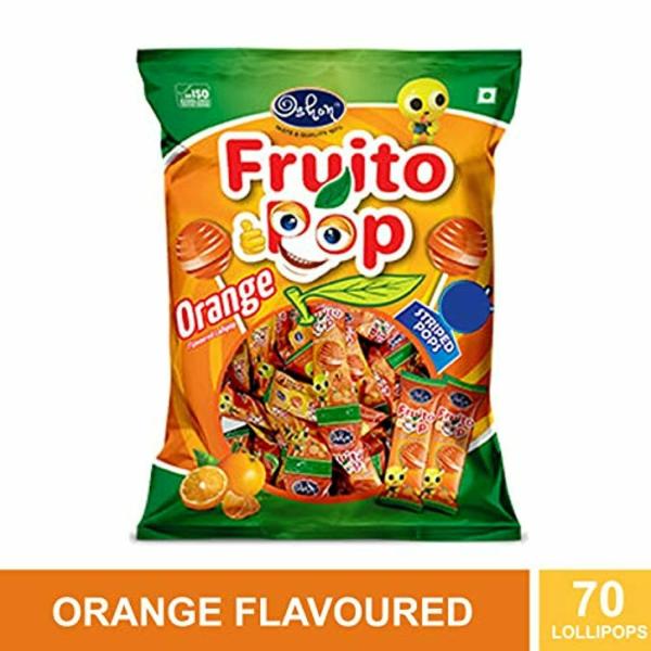 Oshon Striped Lollipop FruitoPop Rich And Tasty Juicy Strawberry ...