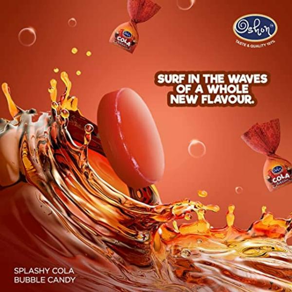 Oshon Splashy Cola Bubbles Candy Experience the Burst of Cola Flavour ...